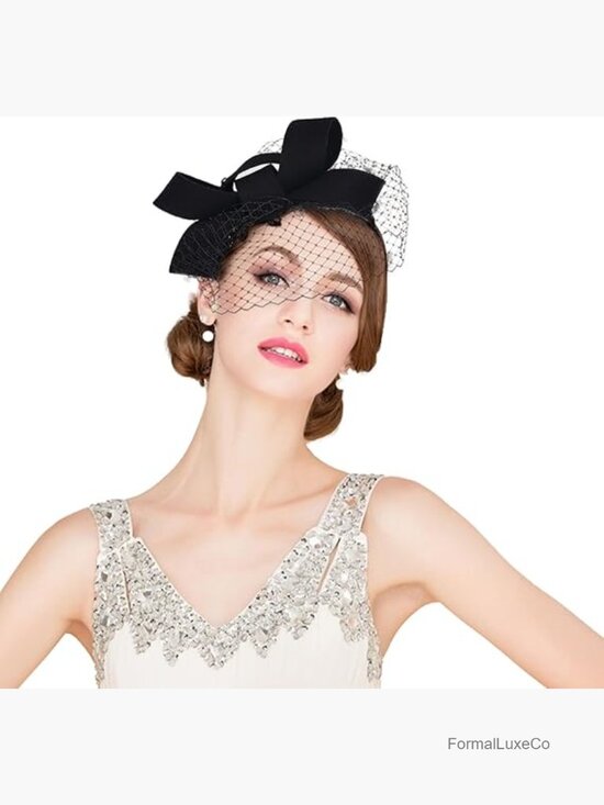Accessories | Vintage Bowknot Mesh Veil Headband 192s Cocktail ...